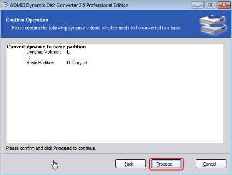 Some volumes will be lost after converting dynamic disk to basic