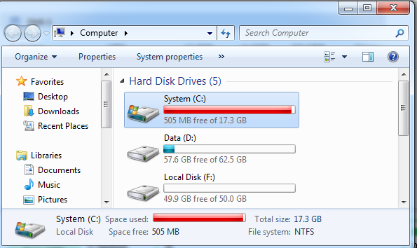 How to Merge C Drive That Is Less Than 2GB with Unallocated Space?