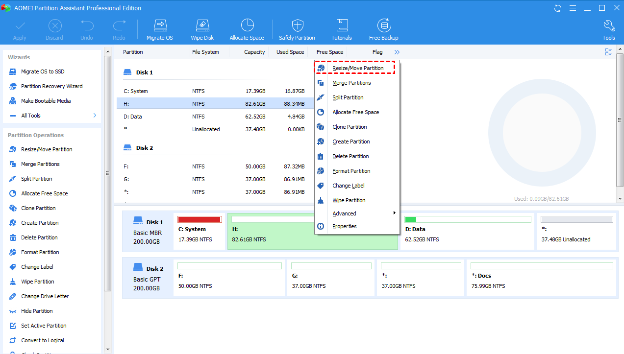How to Merge C Drive That Is Less Than 2GB with Unallocated Space?