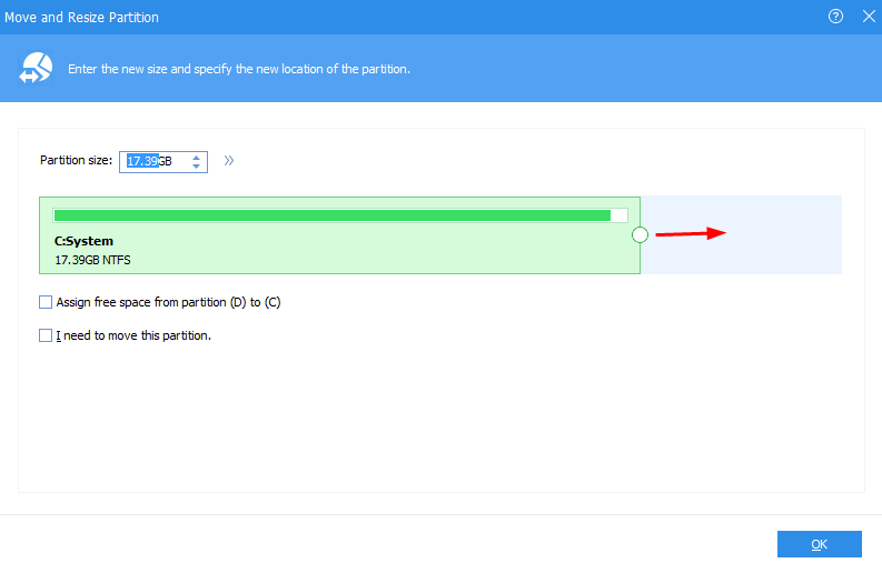 How to Merge C Drive That Is Less Than 2GB with Unallocated Space?