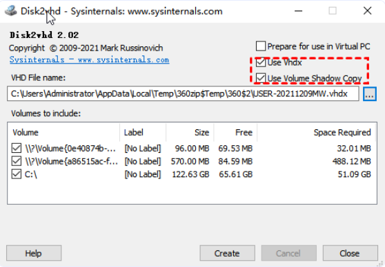 Disk2VHD & Alternative for Virtual Disk Conversion