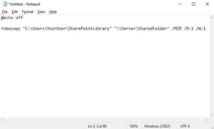 How to Create a Robocopy Scheduled Task Automatically