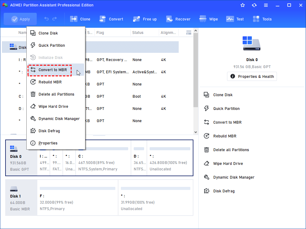 3 Easy Methods to Convert GPT to MBR Without Data Loss